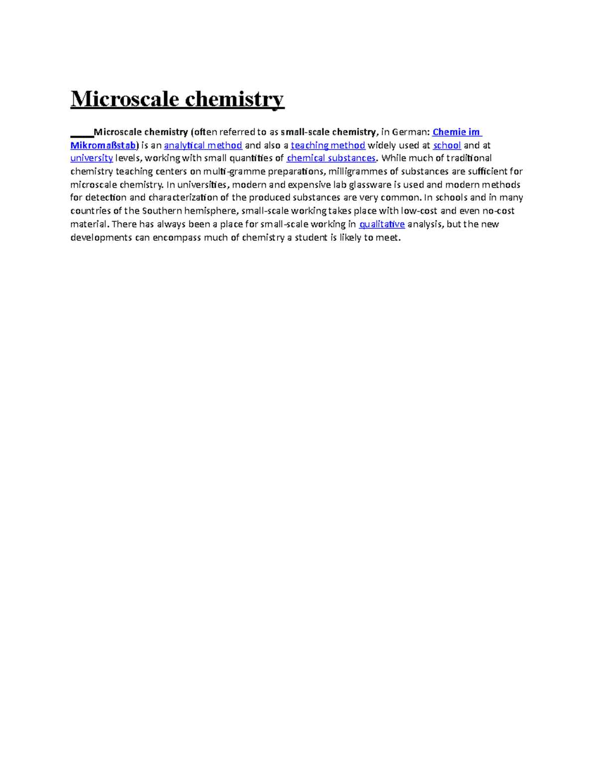 Microscale chemistry - MC - Microscale chemistry Microscale chemistry ...