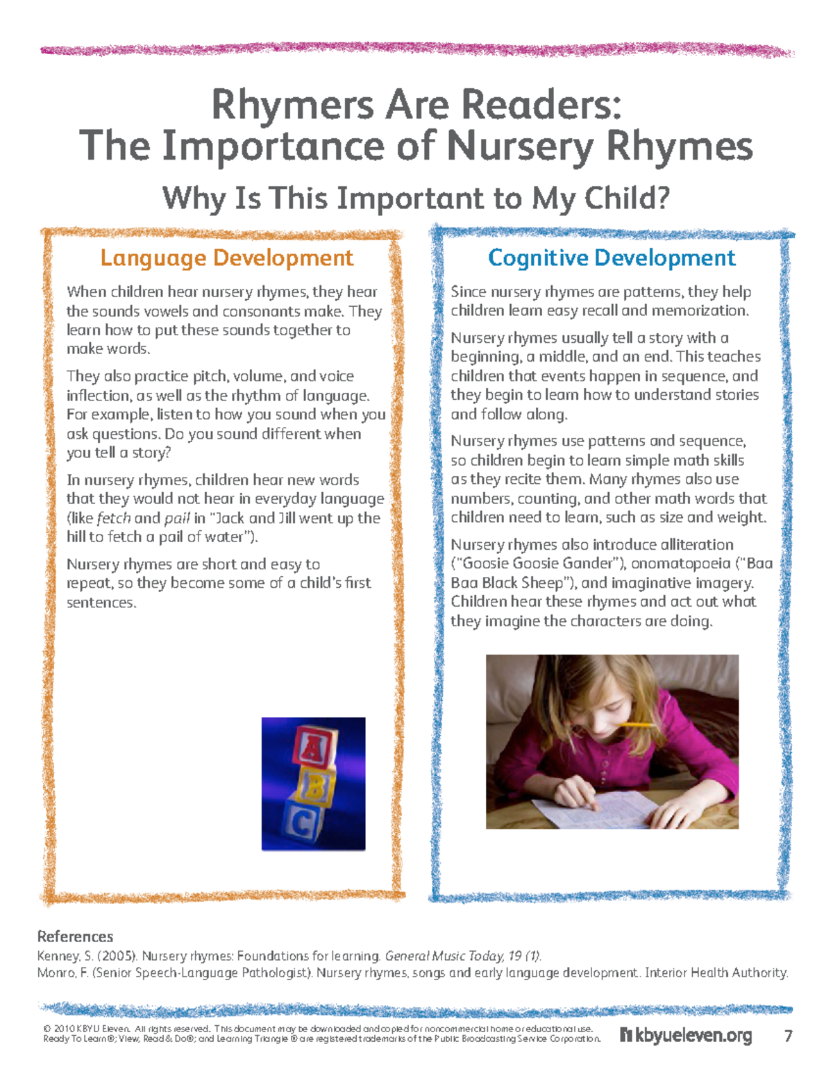 2 Rhymers are Readers-Why Important - Why Is This Important to My Child ...