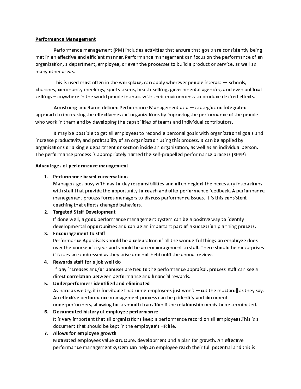 Performance Management - Performance Management Performance management ...