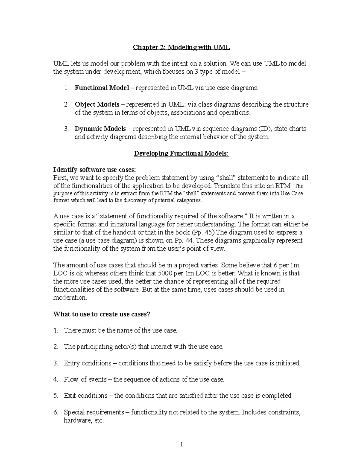 Chapter 2 - Lecture notes 2 - Software Engineering - Chapter 2 ...