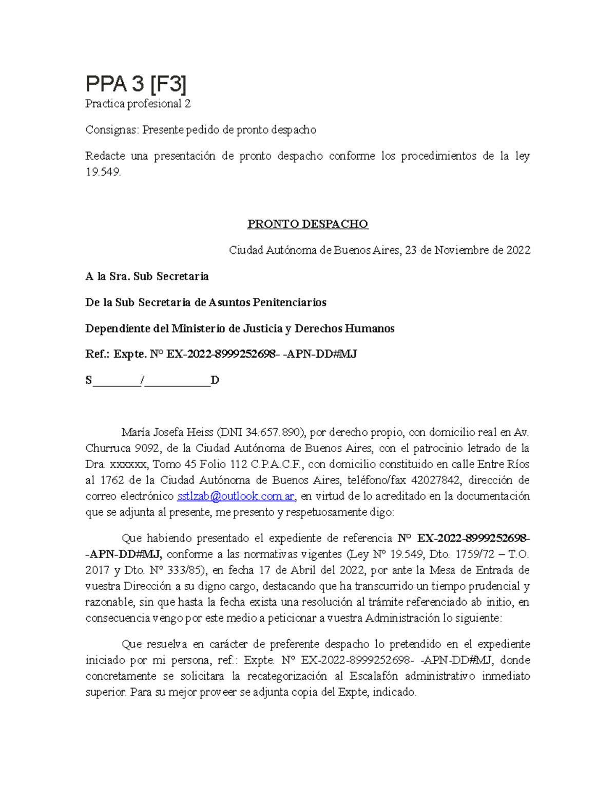 PPA 3 - TP APROBADO CON MUY BUENA NOTA. NO COPIEN ES PLAGIO. USEN DE BASE O GUIA NO - PPA 3 [F3 ...