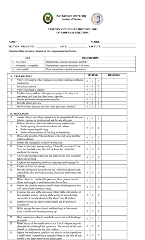 IM Checklist revised 2024 ver 2 - Far Eastern University Institute of ...