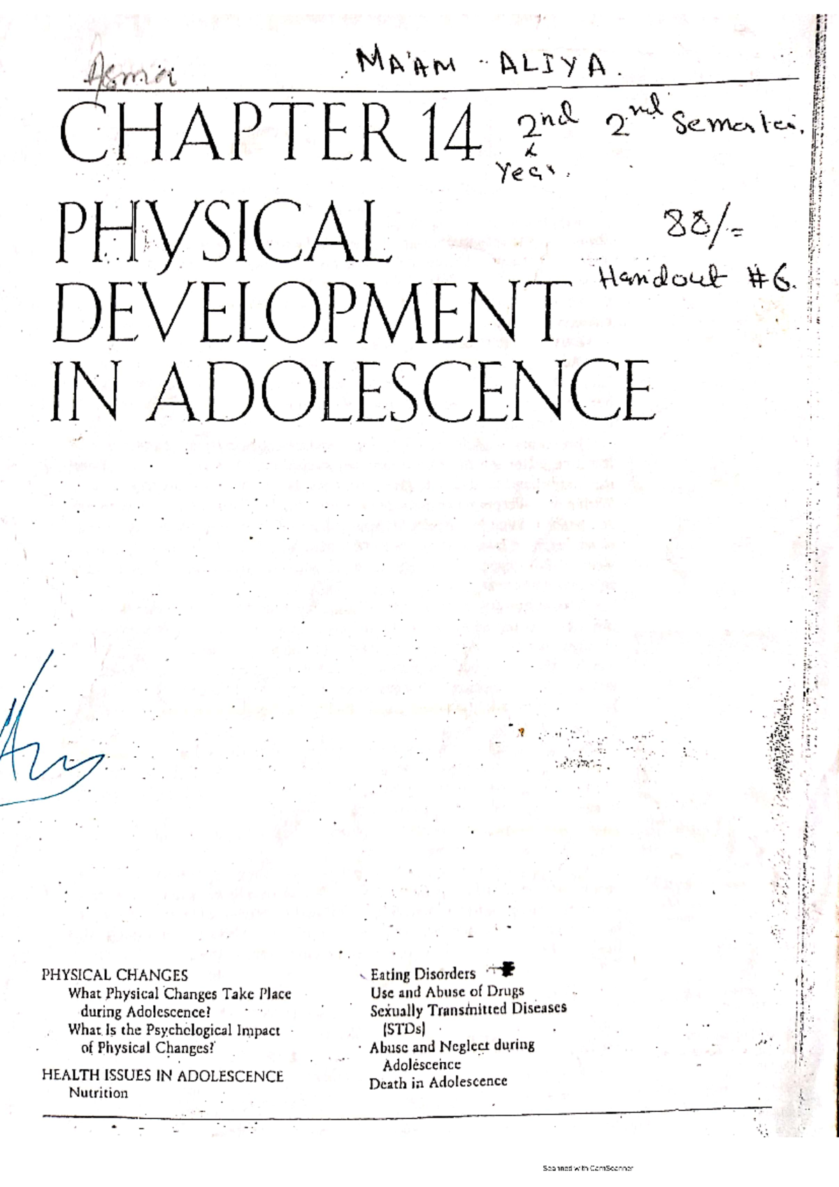 Adolescence Physical Development - developmental psychology - Studocu