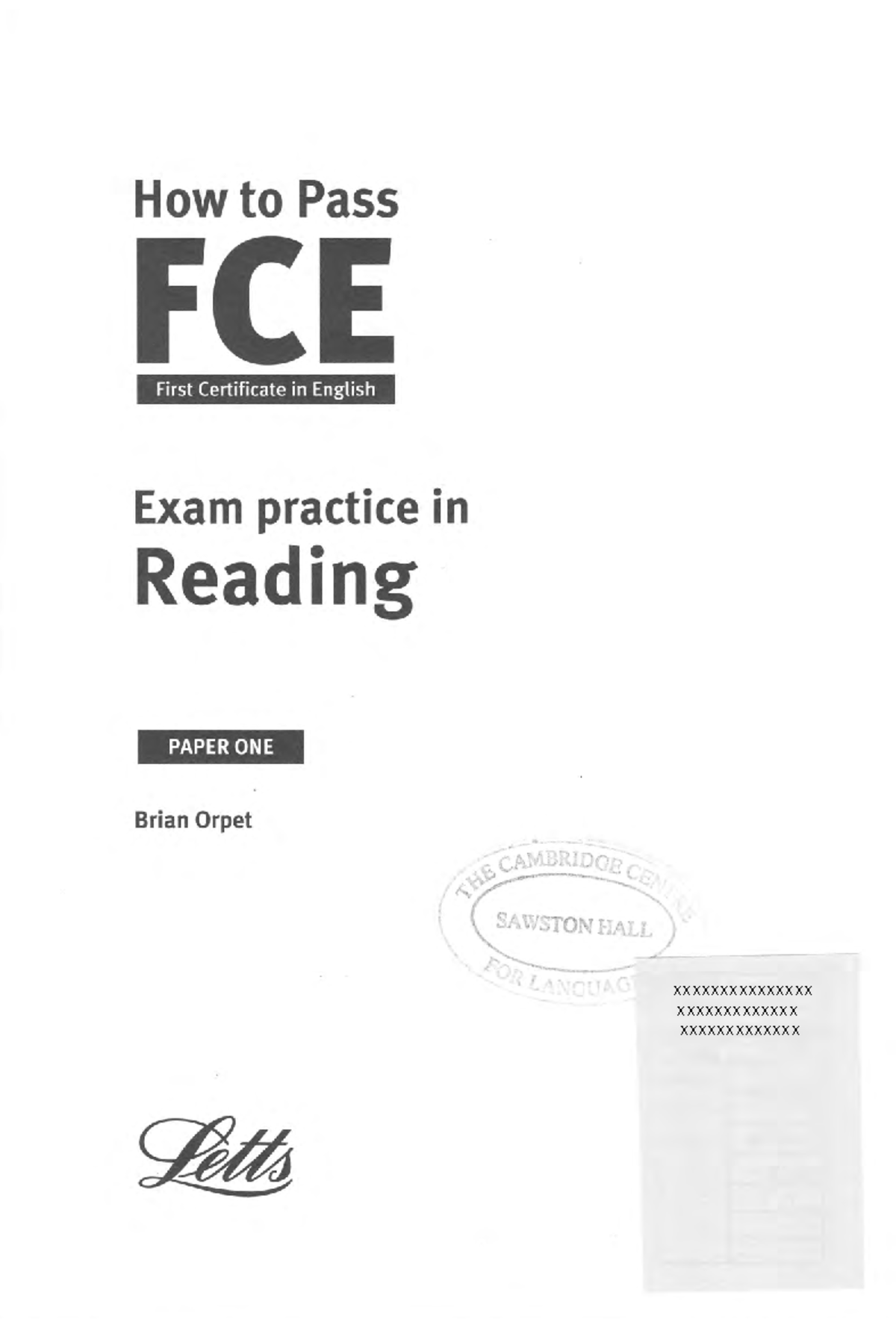 First Certificate of english , B2 y C1 level FCE Reading - How to Pass ...