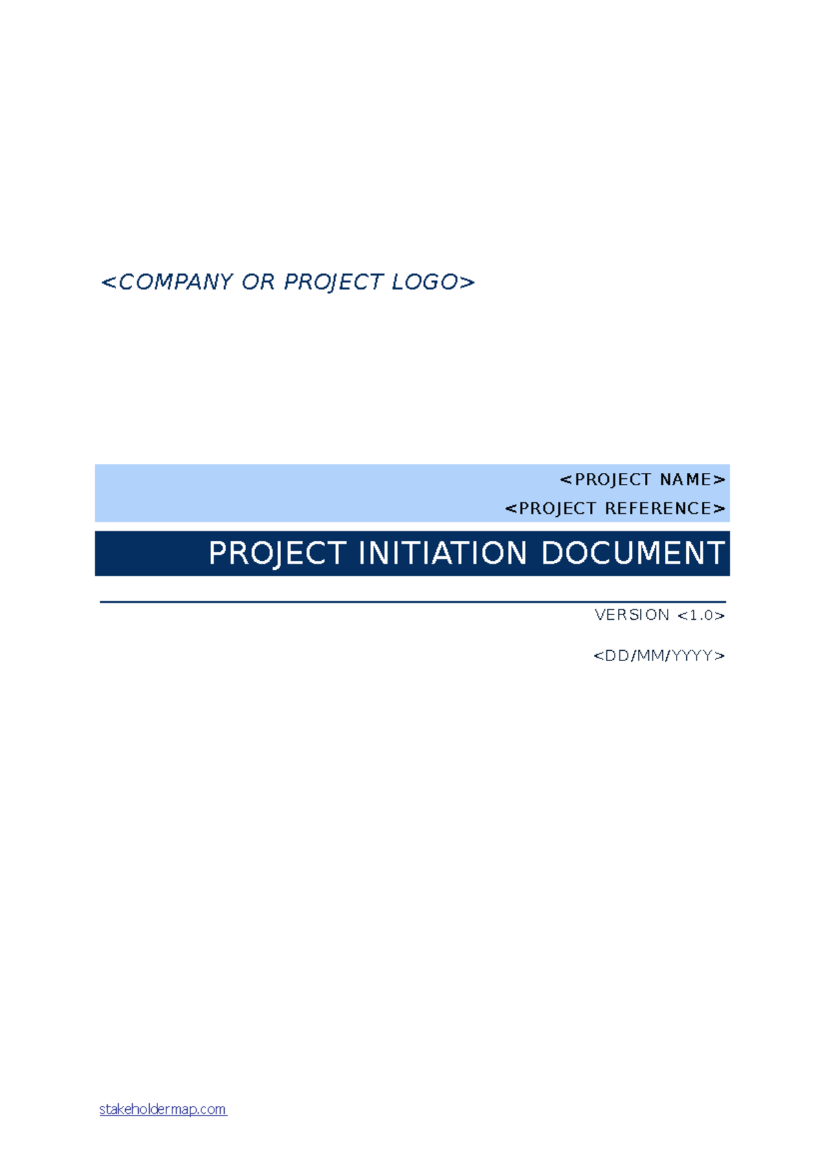 PID-project-initiation-document-template - PROJECT INITIATION - Studocu
