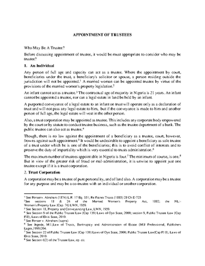 Classification OF Trusts - CLASSIFICATION OF TRUSTS 1. Express Trust ...