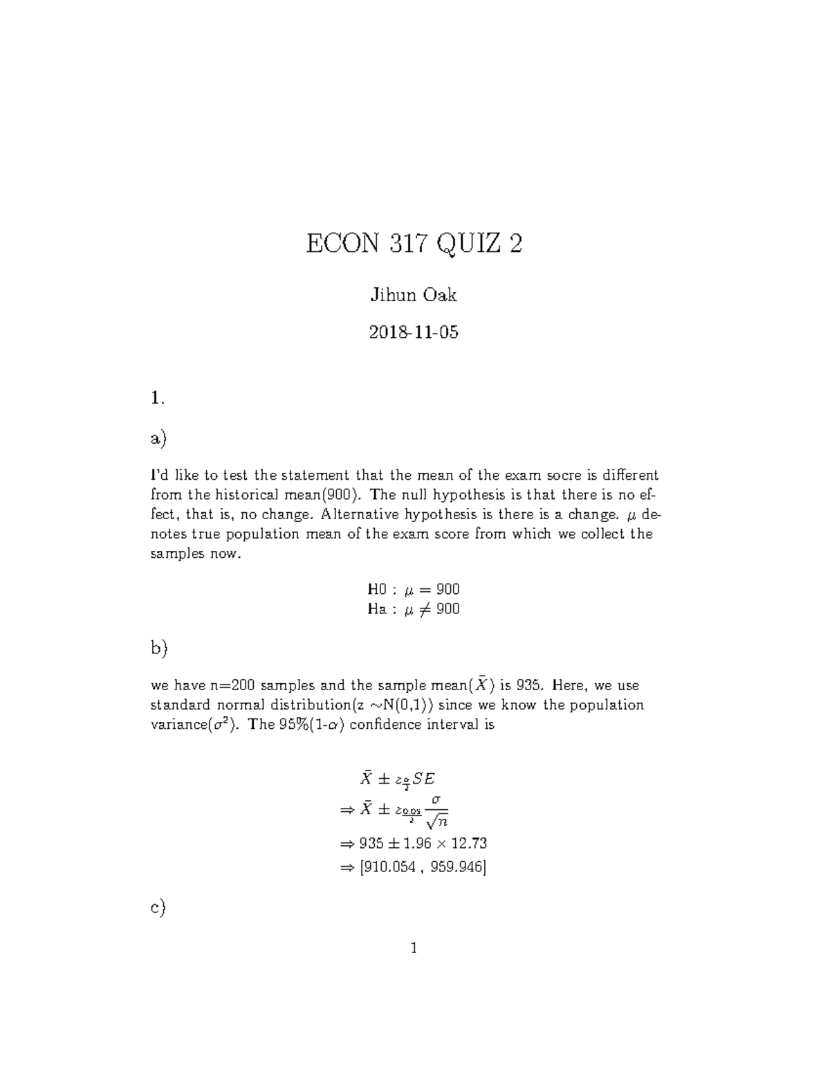 AK QUIZ2 - sane as exam answers and questions given - ECON 317 QUIZ 2 ...