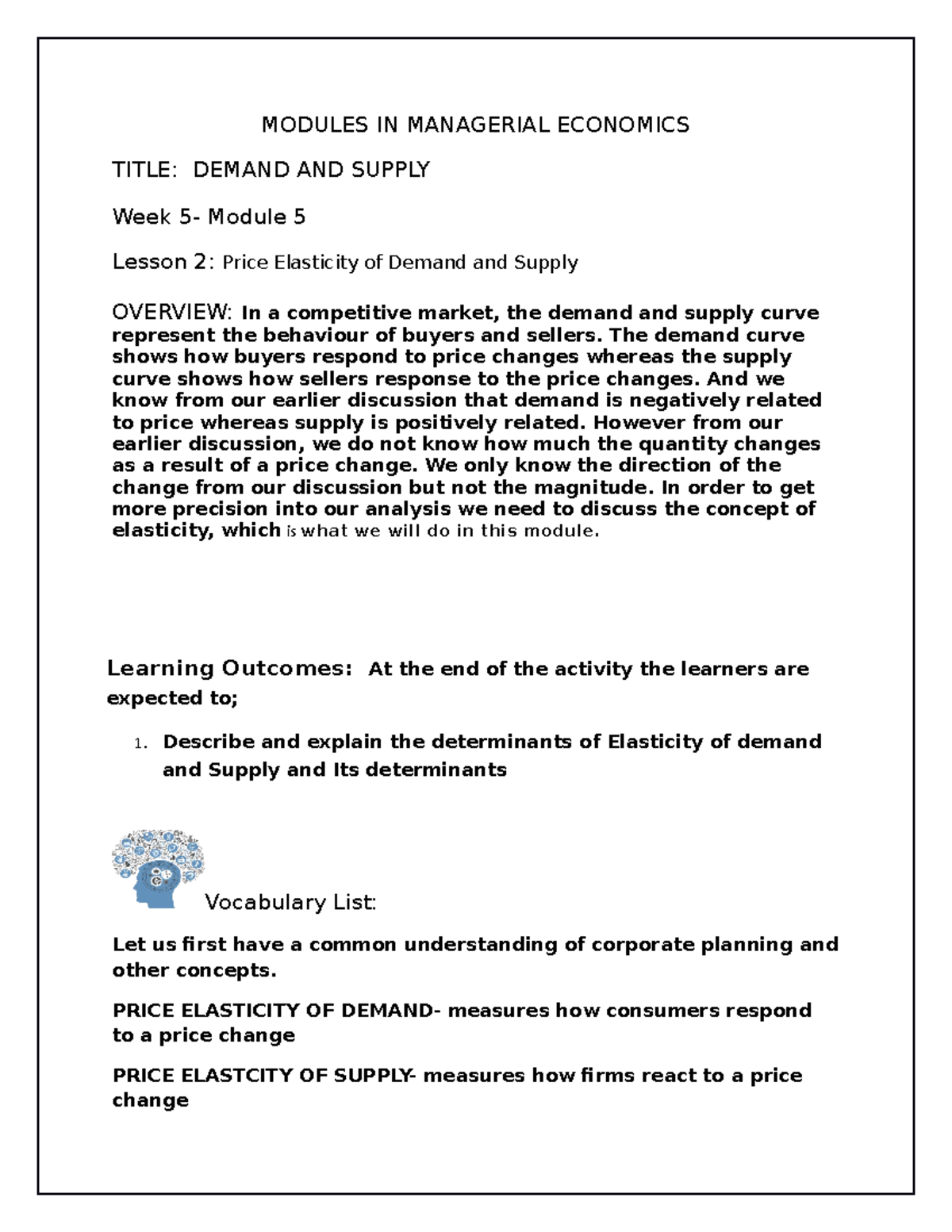 5 - Module - The demand curve shows how buyers respond to price changes ...