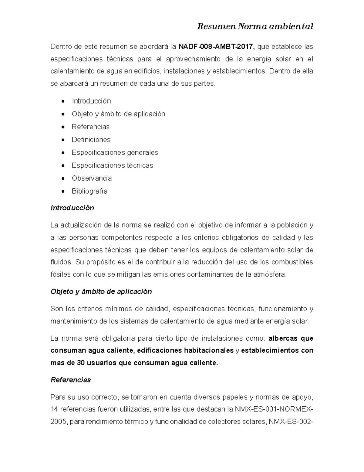 Resumen NADF - Dentro de este resumen se abordará la NADF- 008 - AMBT ...