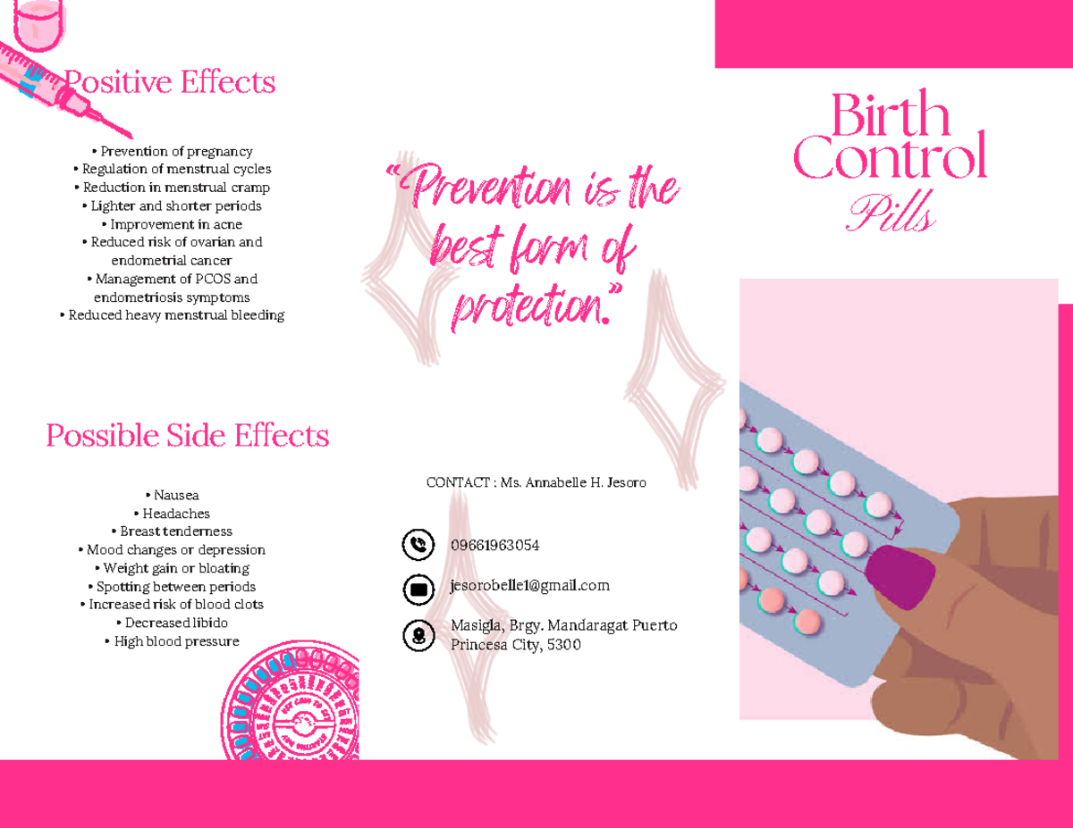 Pink and White Minimalist New Skincare Product Trifold brochure - Birth ...