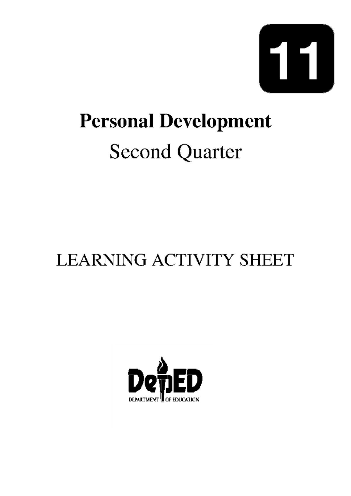 Personal-Development Q2 LAS - Personal Development Second Quarter ...