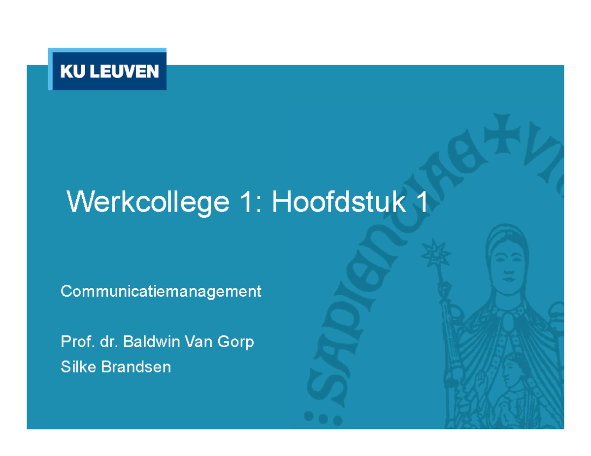 Werkcollege 1 met oplossingen - Werkcollege 1: Hoofdstuk 1 ...