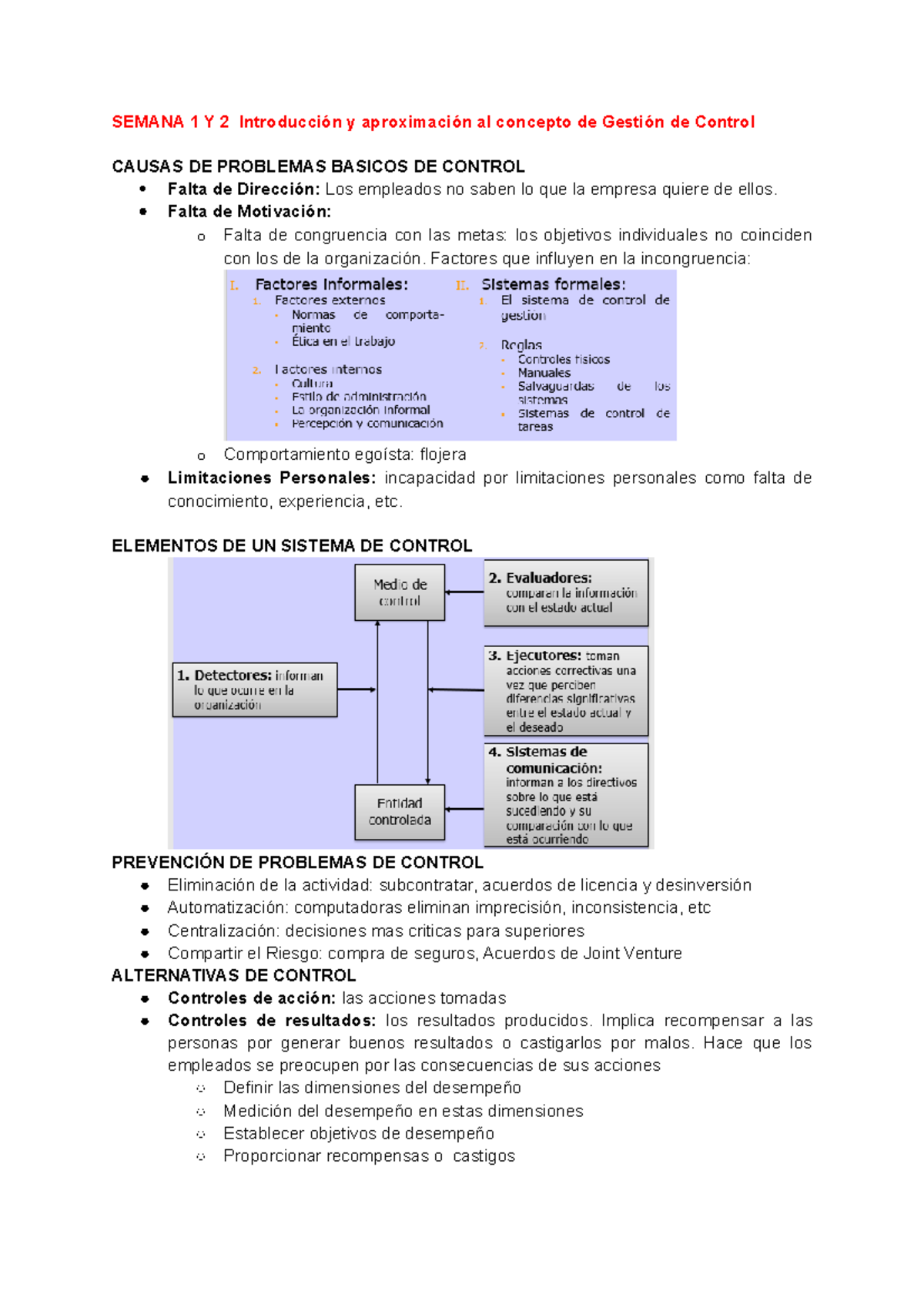 Resumen control - SEMANA 1 Y 2 Introducción y aproximación al concepto ...