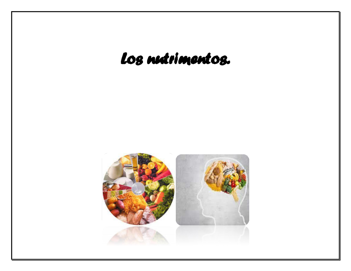 Clasificacion de los nutrimentos - Los nutrimentos. Carbohidratos ...