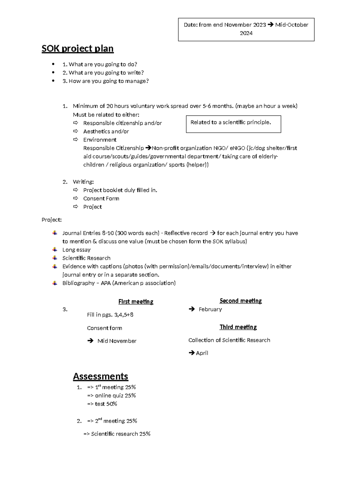 SOK project - What are you going to do? 2. What are you going to write ...