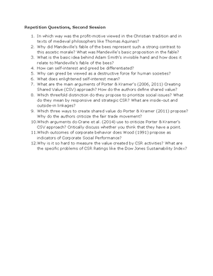 03 Repetition Questions Creating Shared Value a Corporate Social ...