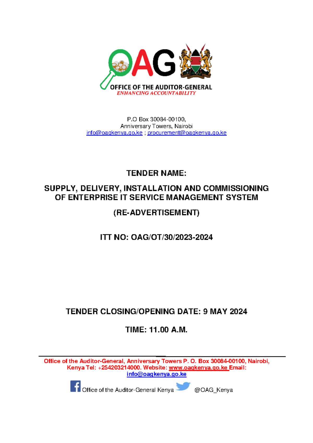 Enterprise-IT-Service-Management-System OT 31 2023-2024-Re-Advertisement - ENHANCING ...