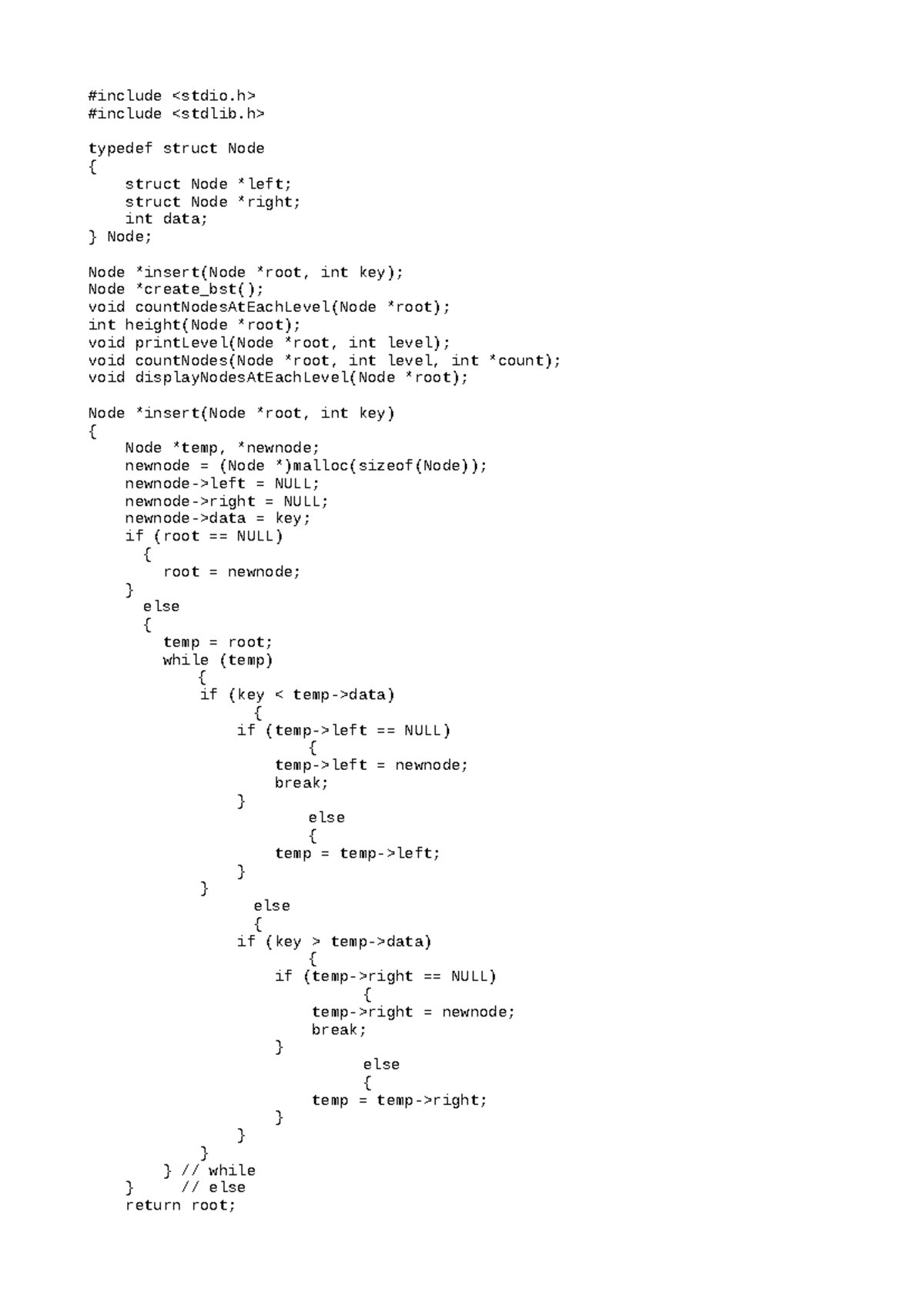 BST2 - codes of computer - #include #include typedef struct Node { - Studocu