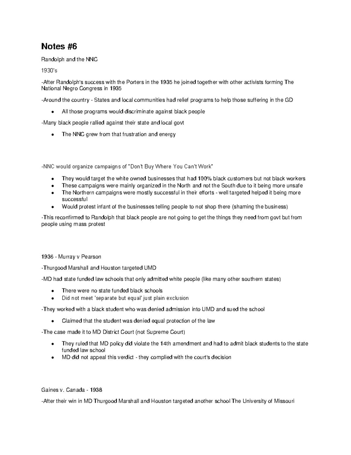 Notes #6 - Movement at War - Notes Randolph and the NNC 1930’s -After ...