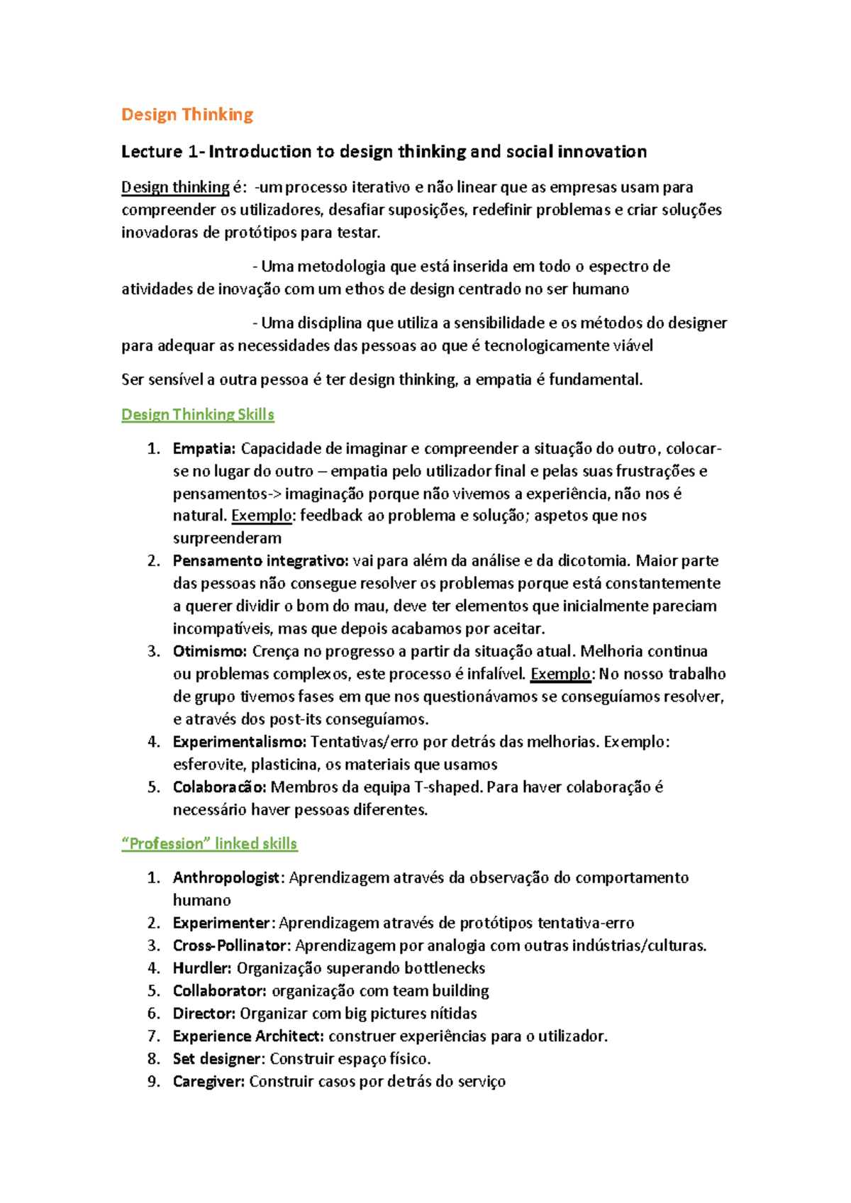 Design Thinking - Design Thinking Lecture 1- Introduction to design ...