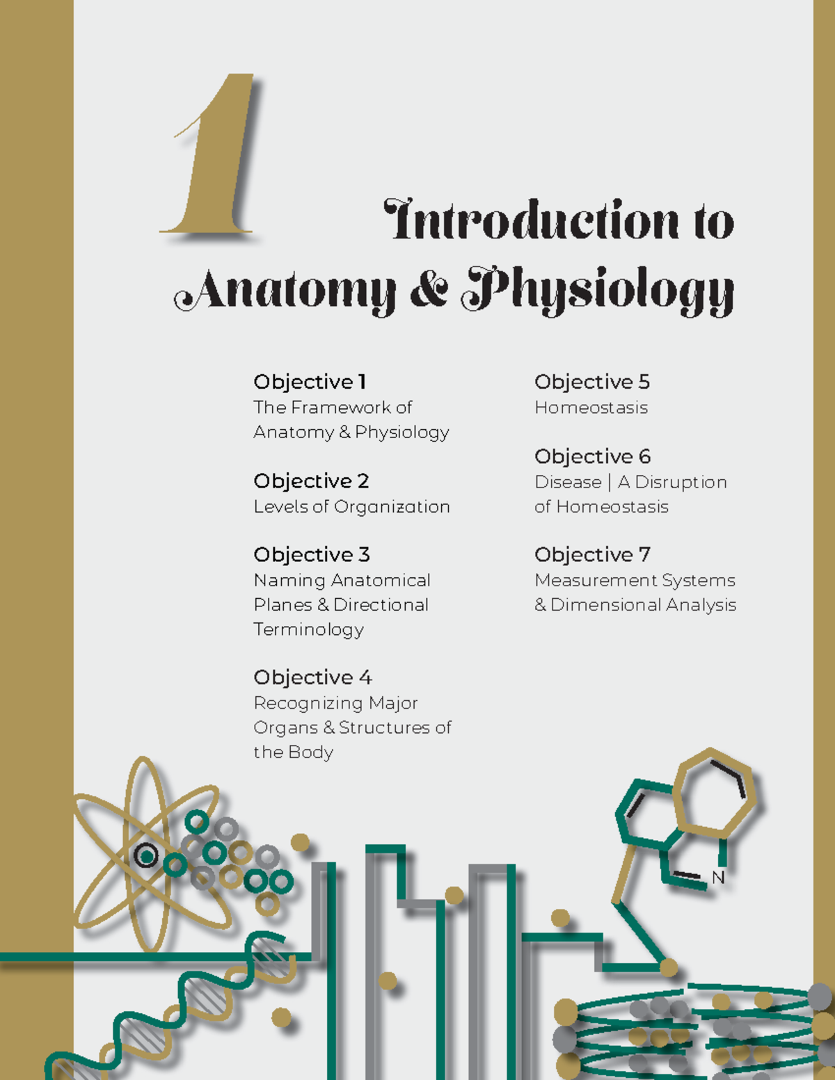 HTHS 1110 Unit 01 Textbook - 1 Objective 1 ####### The Framework of ####### Anatomy & Physiology ...