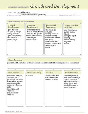 20 - ati - ACTIVE LEARNING TEMPLATES EXPECTED GROWTH AND DEVELOPMENT ...