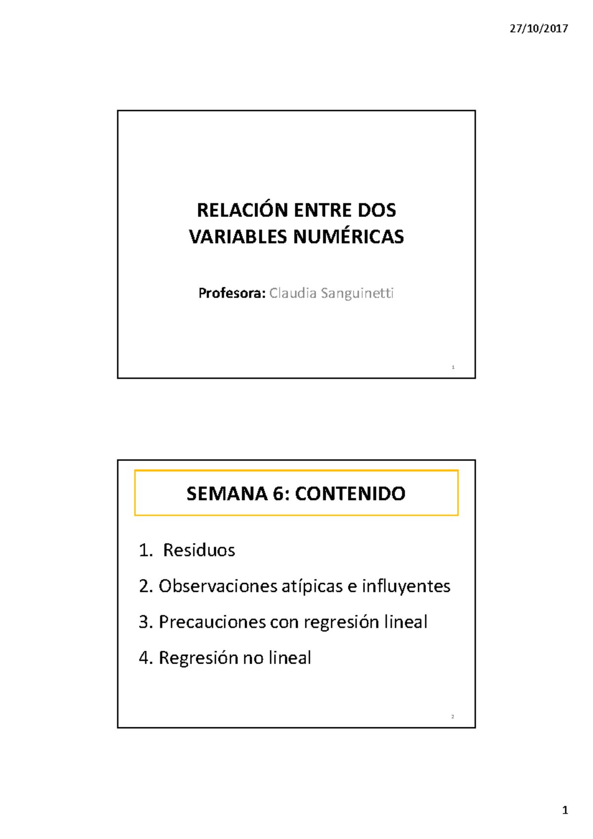 Semana 6-Relación entre dos variables numéricas - RELACIÓN ENTRE DOS ...