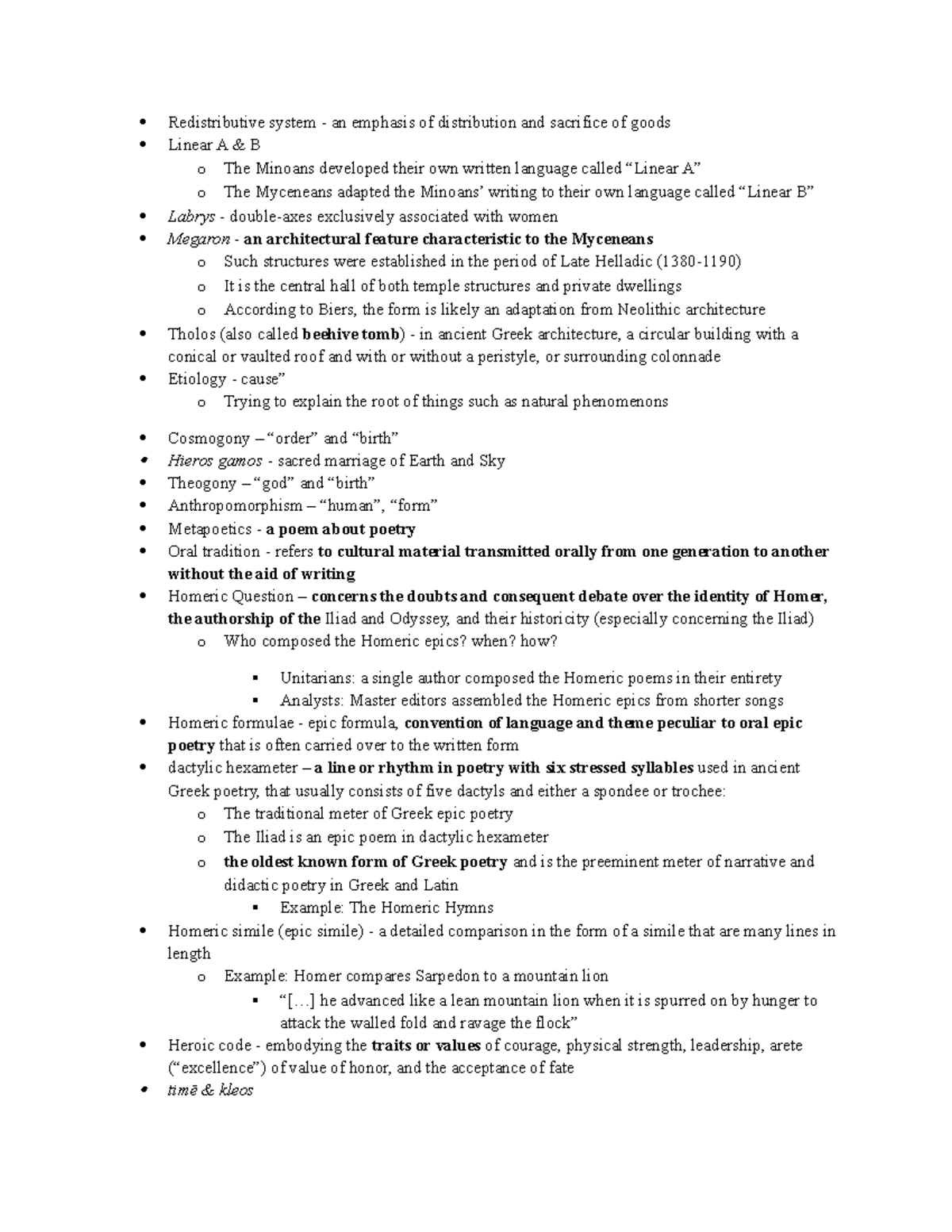 CL101 Test 1 Review Guide - Redistributive system - an emphasis of ...