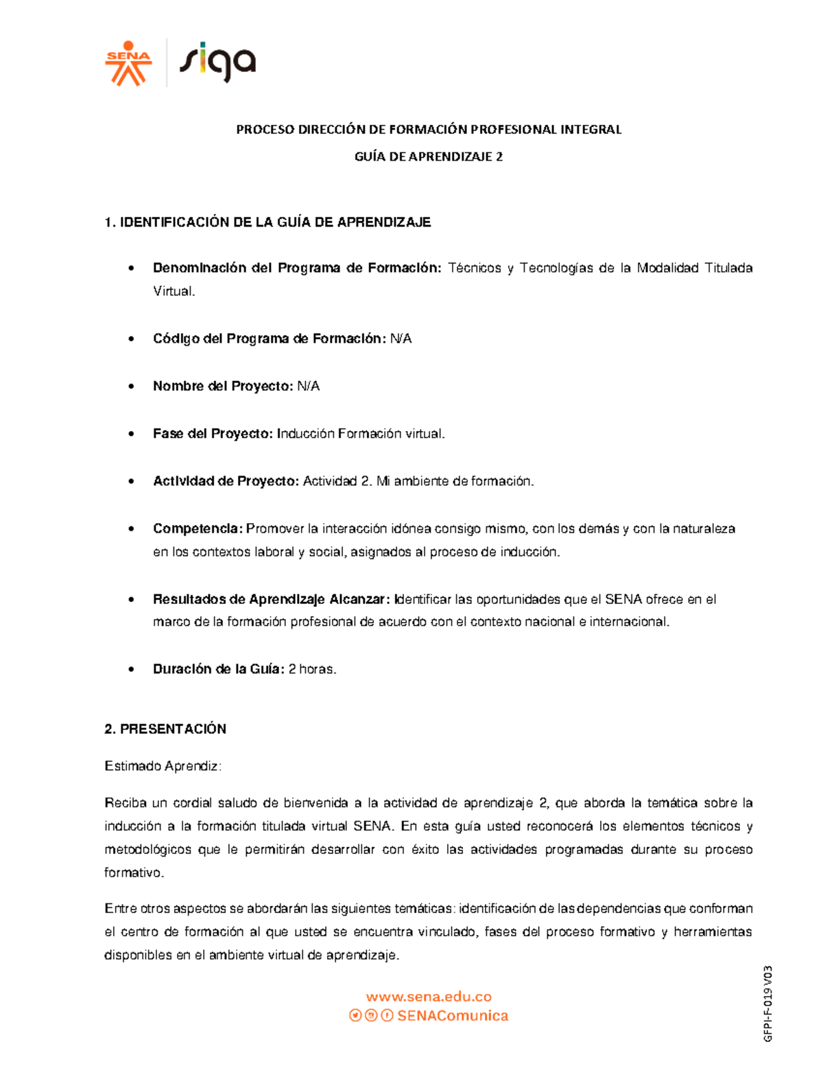 Guia RAP 2 - jajajajajajaja - PROCESO DIRECCI”N DE FORMACI”N PROFESIONAL INTEGRAL GUÕA DE - Studocu