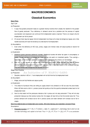 Sandeep Garg Macroeconomics - class 12 economics - Studocu