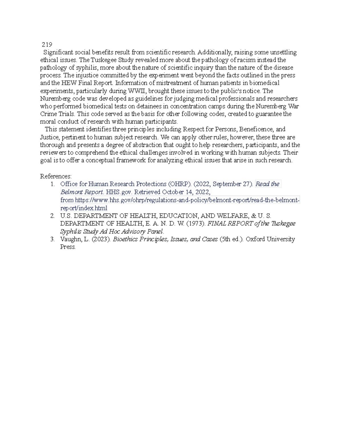 219 - Home Work - 219 Significant social benefits result from ...