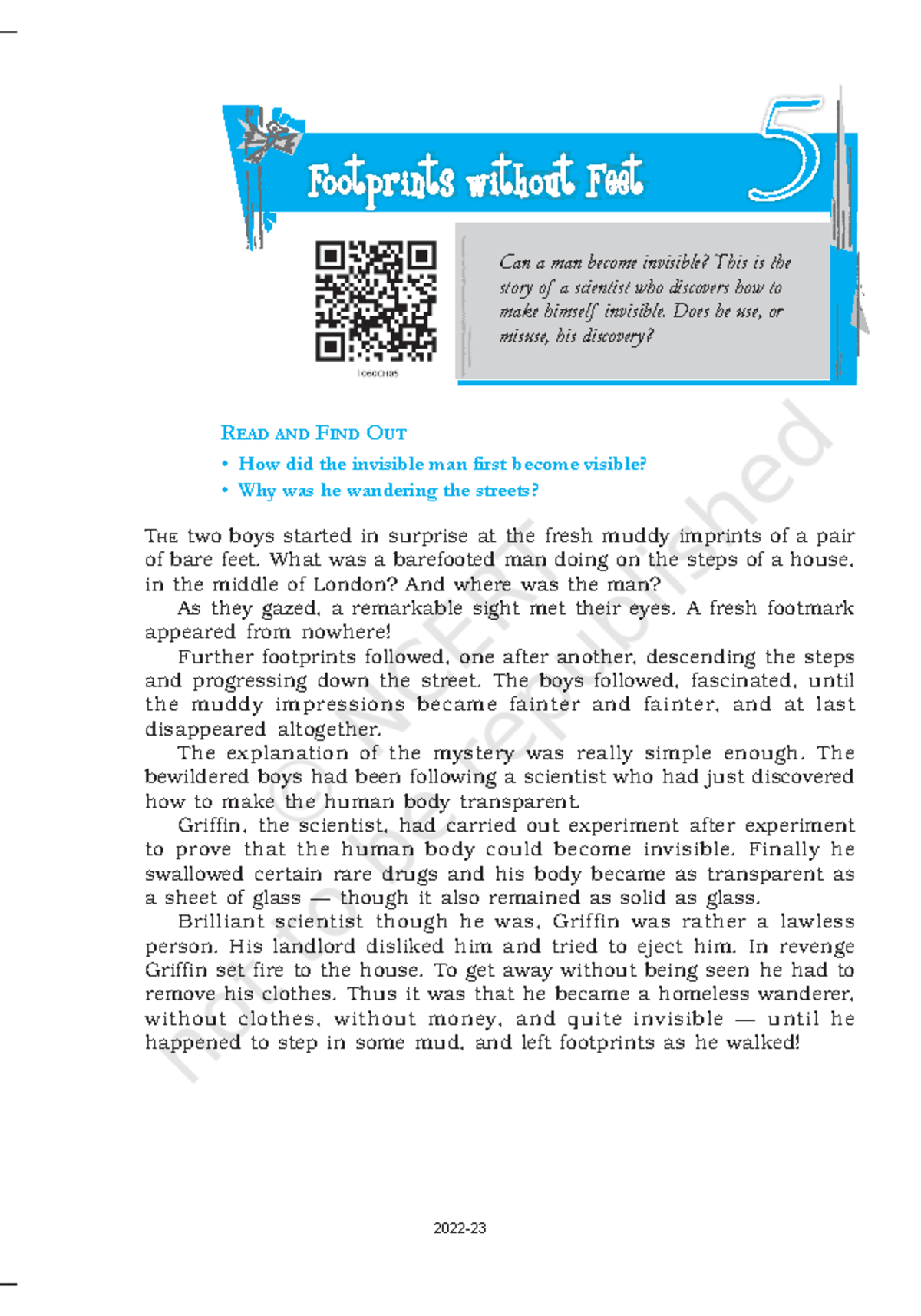 Jefp105 - Summary - READ AND FIND OUT ï How did the invisible man first ...