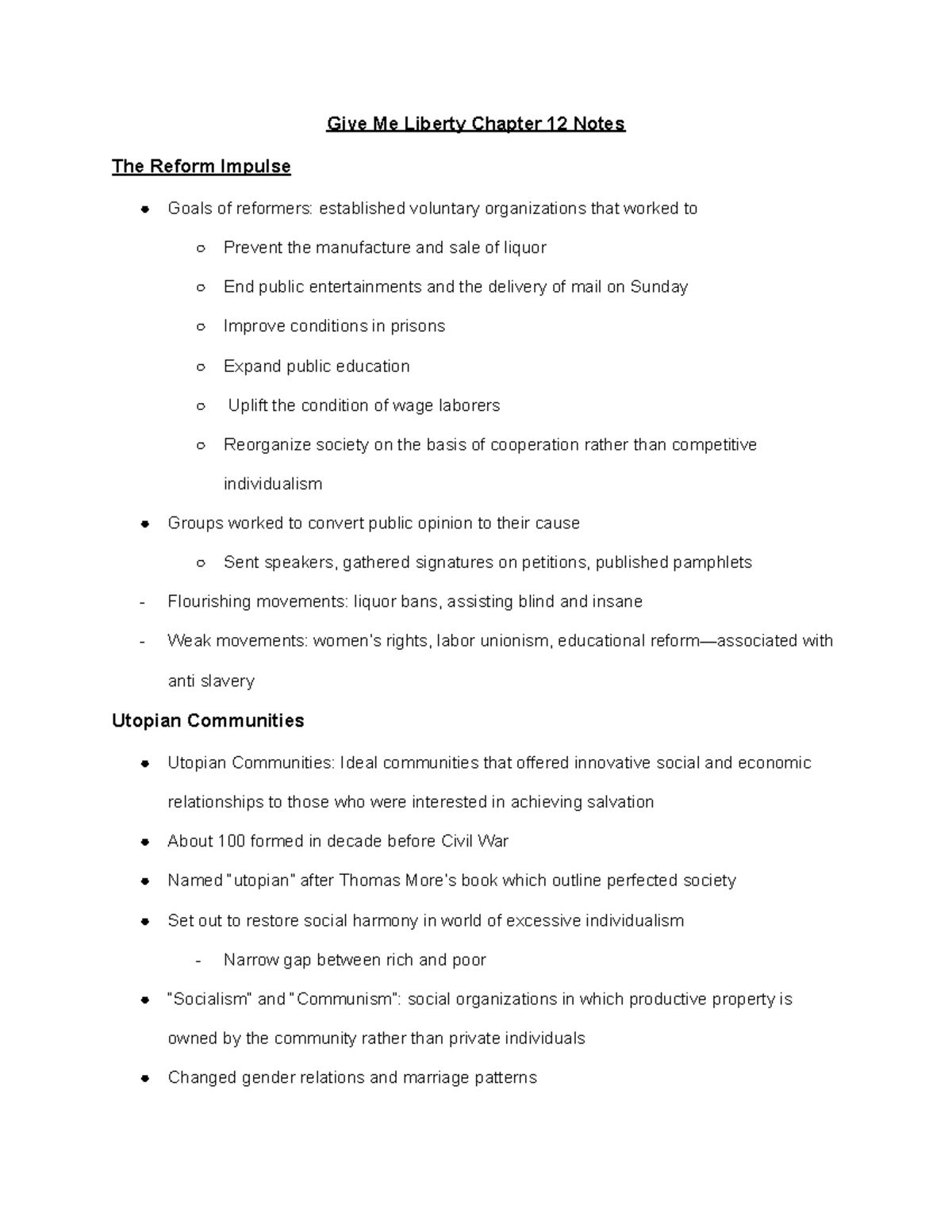 Give me Liberty Chapeter 12 - Give Me Liberty Chapter 12 Notes The ...