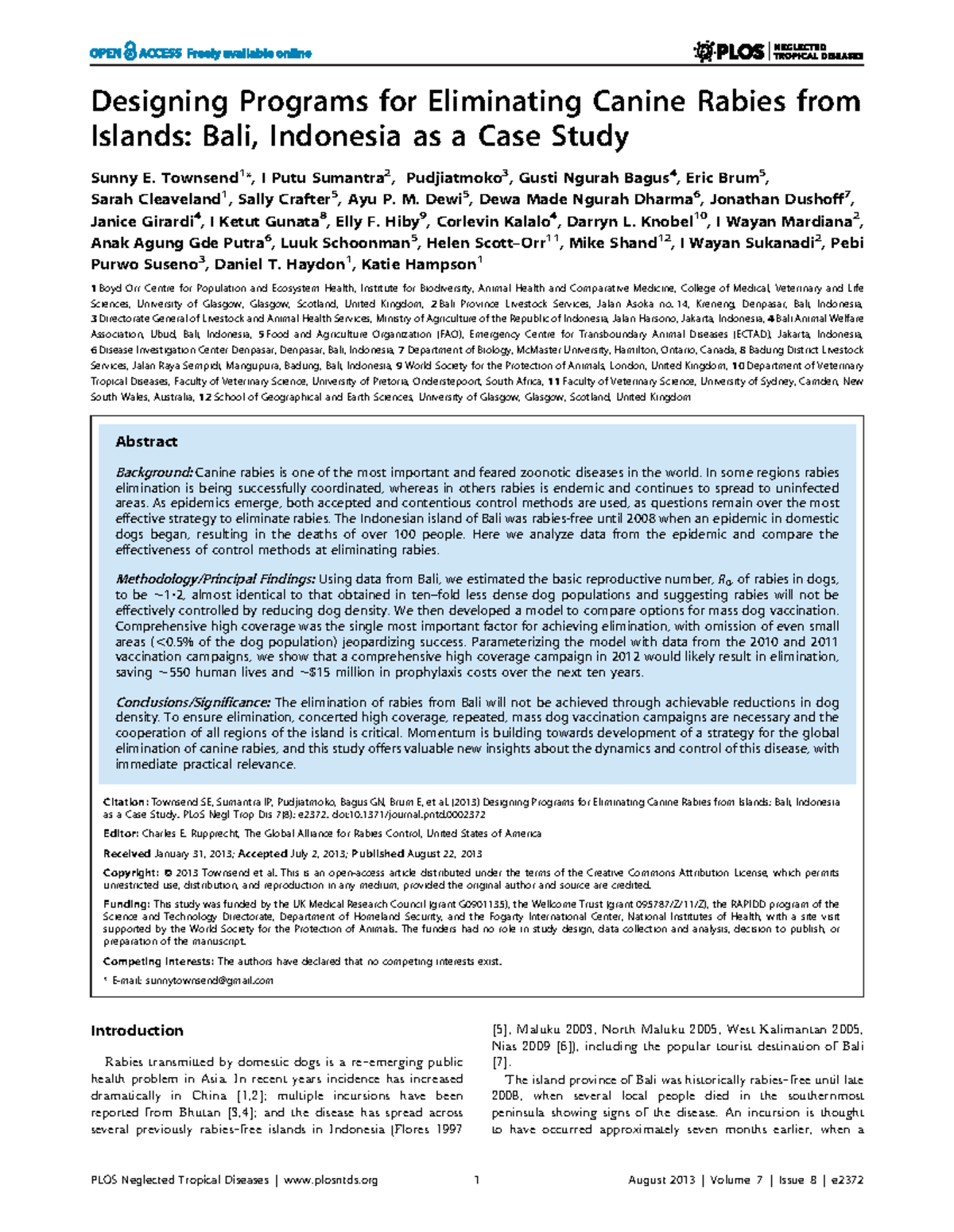 Task 3 - Article - hjjghj - Designing Programs for Eliminating Canine ...