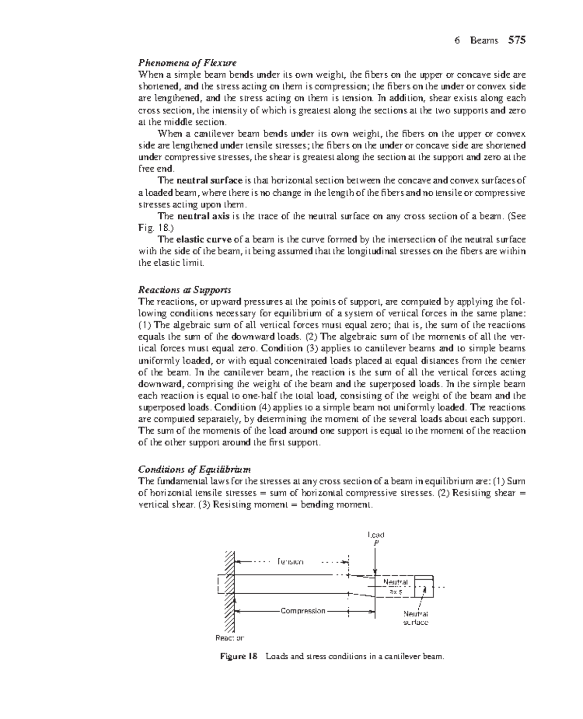 Mechanical Engineers Materials - 6 Beams 575 Phenomena of Flexure When a simple beam bends under ...
