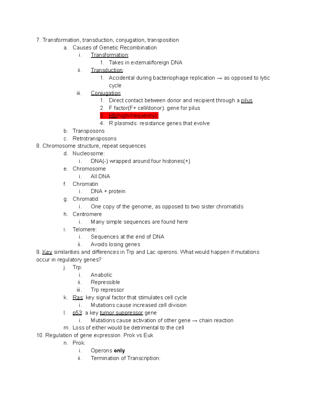DNA and Biotech notes (2 of 2) - Transformation, transduction ...