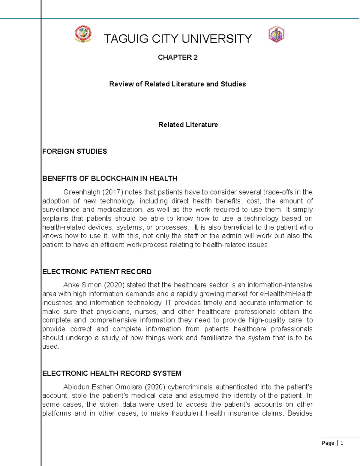 RRL - vvchh - CHAPTER 2 Review of Related Literature and Studies ...