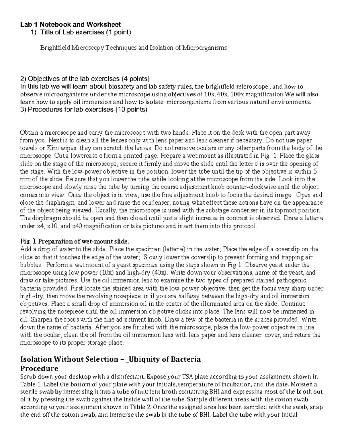 Lab 1 Notebook And Worksheet Micro - Lab 1 Notebook And Worksheet 1