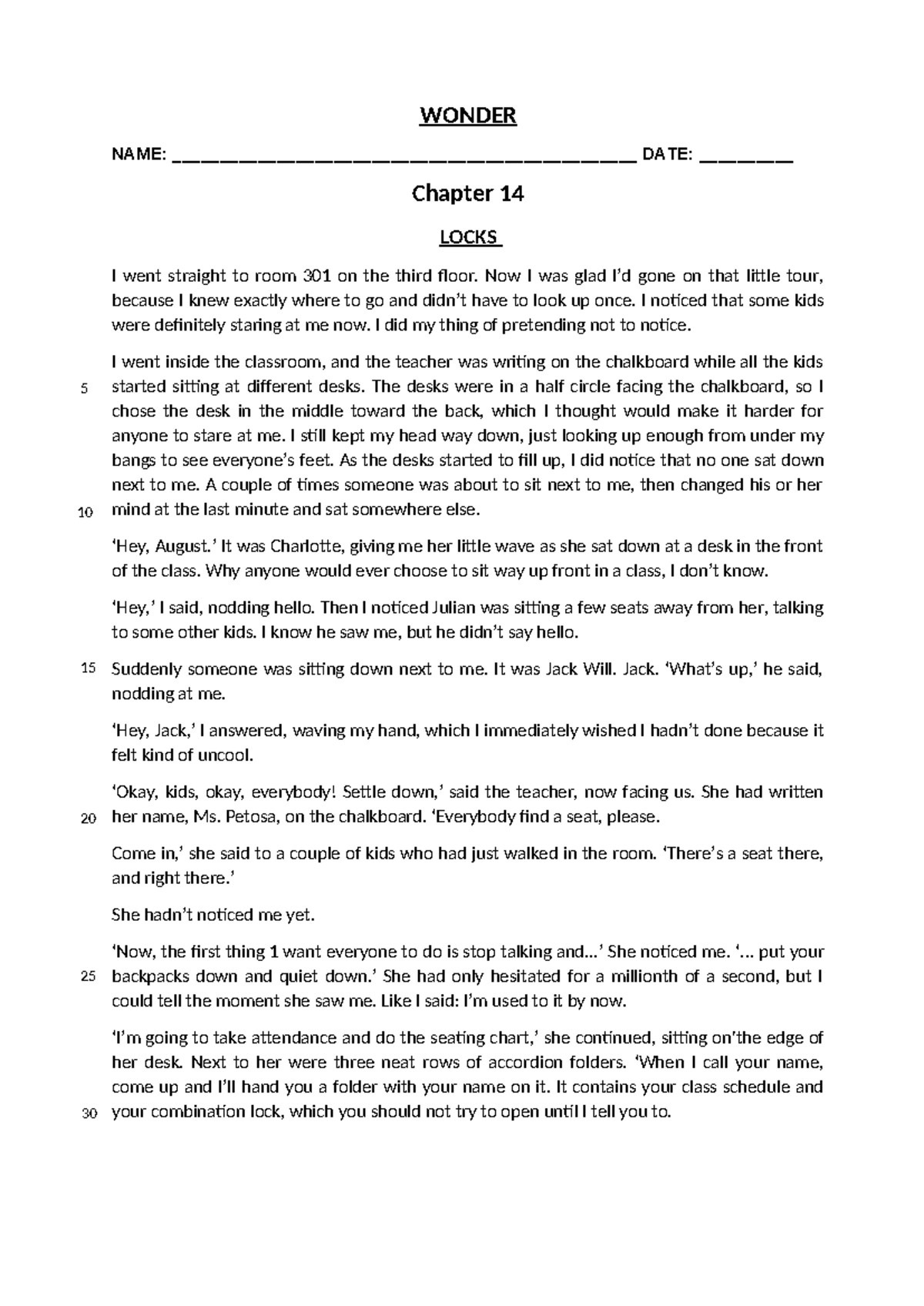 Chapter 14 - Locks - INGLES - WONDER NAME ...