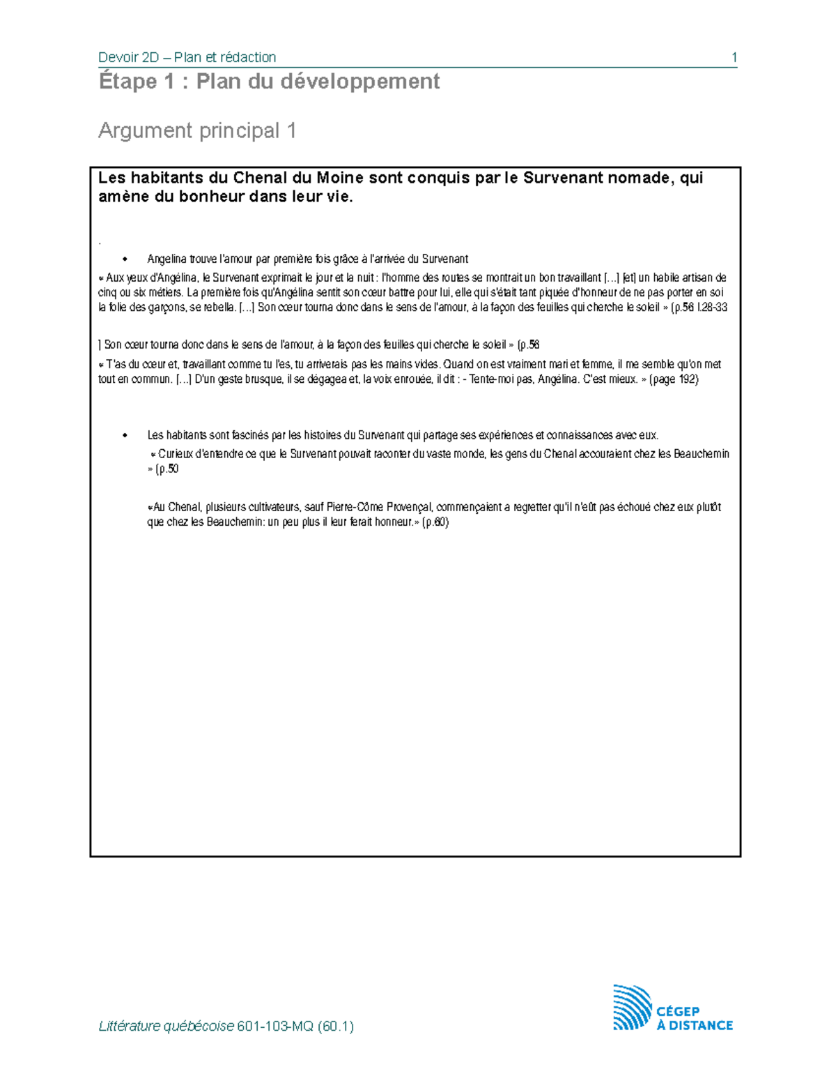 601-103-MQ dev2D PALJ26069605 - Devoir 2D – Plan et rédaction 1 Étape 1 ...