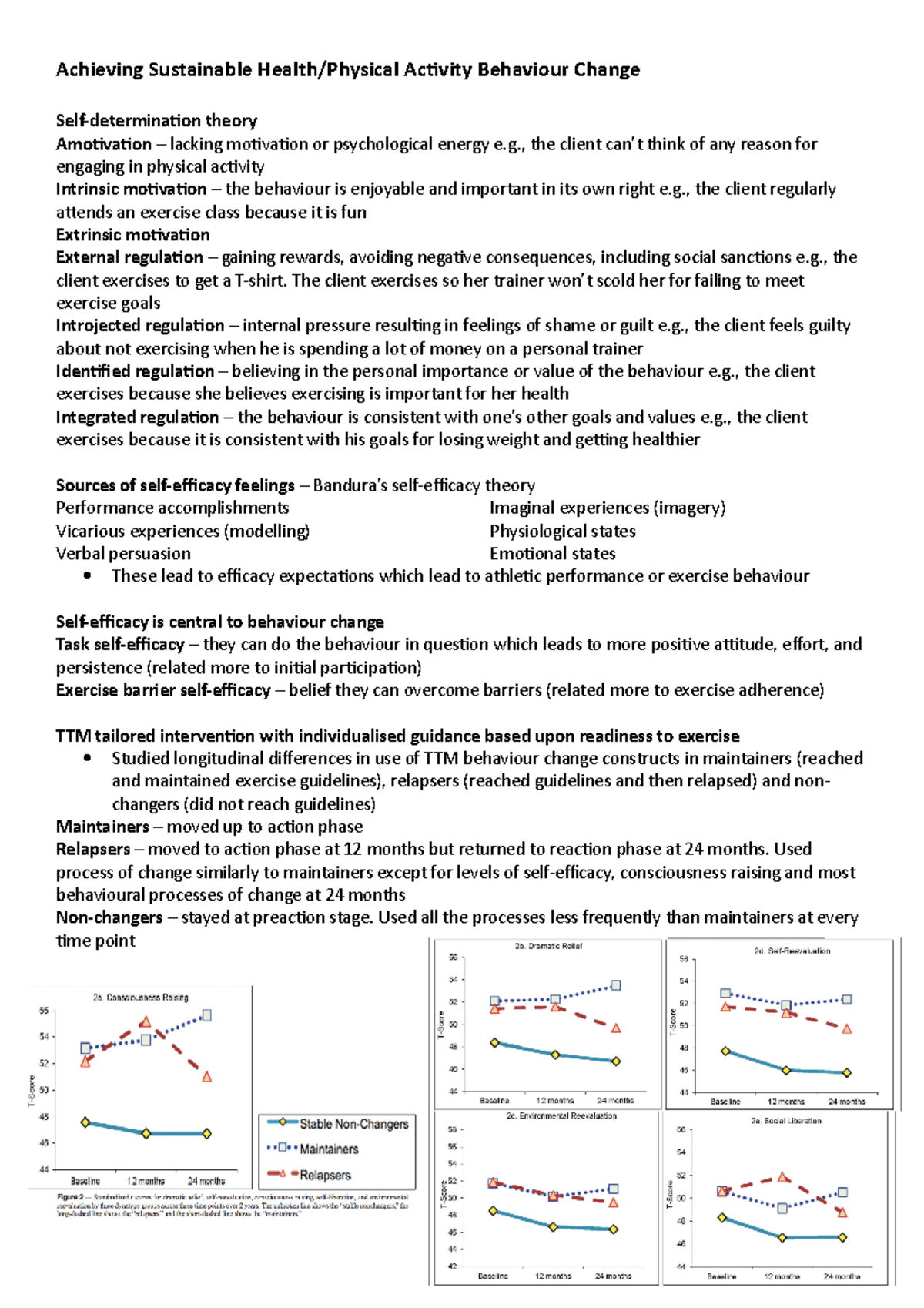 06.10 Achieving Sustainable Health - Achieving Sustainable Health/Physical Activity Behaviour ...