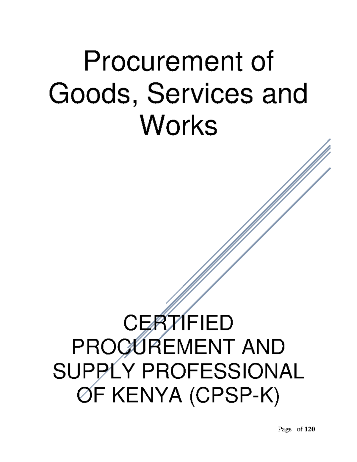 CPSP-K P1.02 Procurement of Goods, Services & Works-CPSP Handbook ...