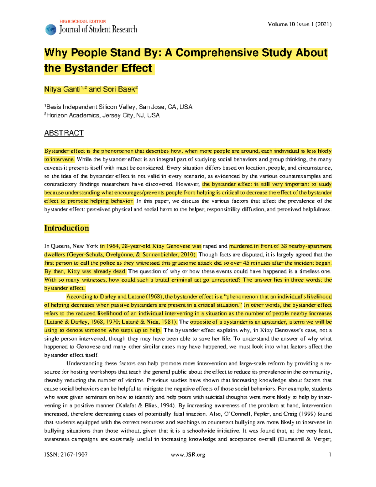 Why People Stand By A Comprehensive Study About th - Why People Stand ...