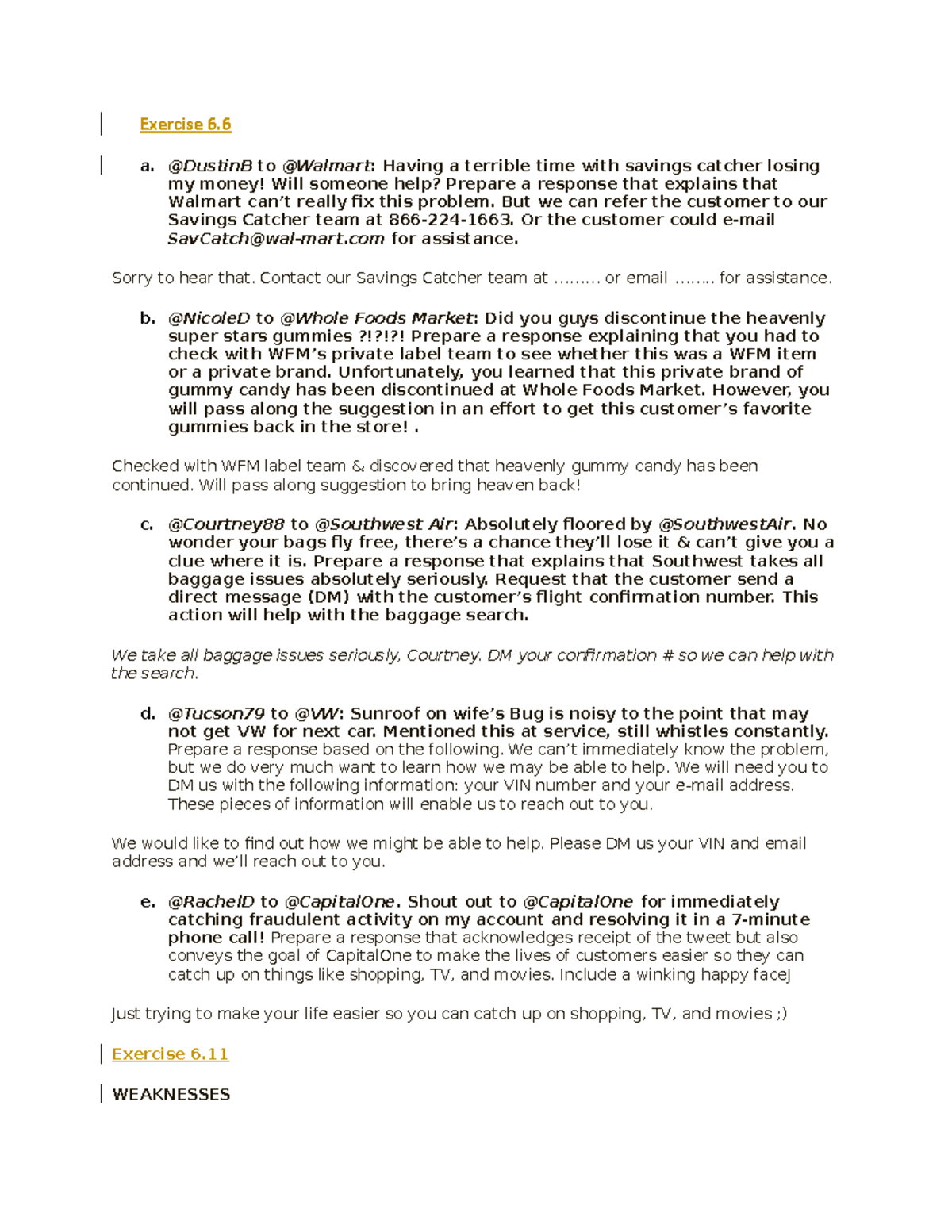 Exercise 6 6 Exercise 6 Chap 6 Bc Coursebook Business