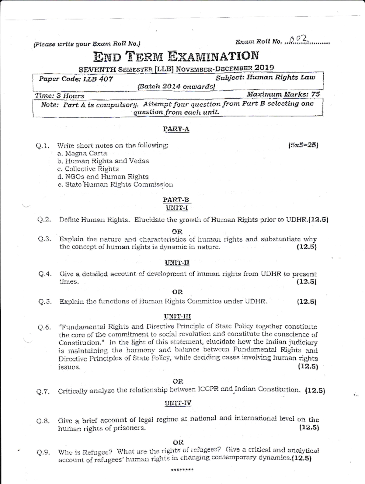 Human rights 1 - lecture notes - fFlecrse prdte gour.&xcrrn fioII tYo ...