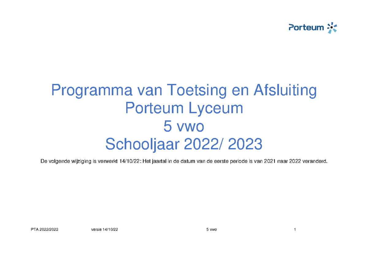 PTA-5-vwo-2022-2023-Porteum-Lyceum-14-10-2022 - Programma van Toetsing en Afsluiting Porteum ...