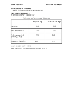 CHM271 Front Cover LAB Report-converted - FACULTY OF APPLIED SCIENCES ...