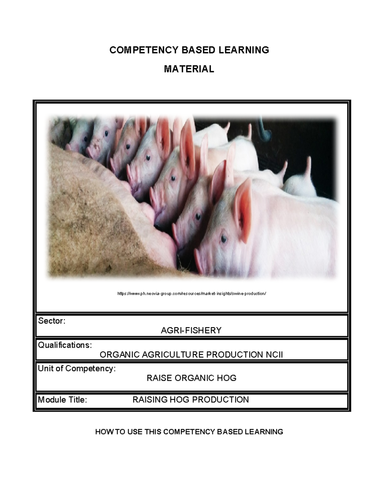 Pdfcoffee - COMPETENCY BASED LEARNING MATERIAL - Studocu