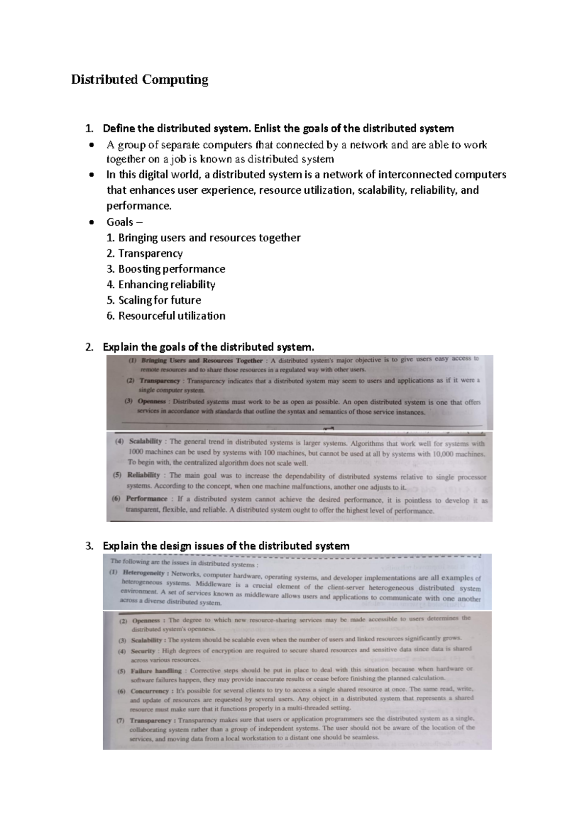 DC IA1 ans - Distributed Computing Define the distributed system ...