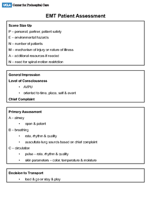 Bleeding Control Shock Management - National Registry of Emergency ...